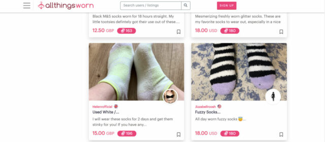 How To Sell Used Socks Online